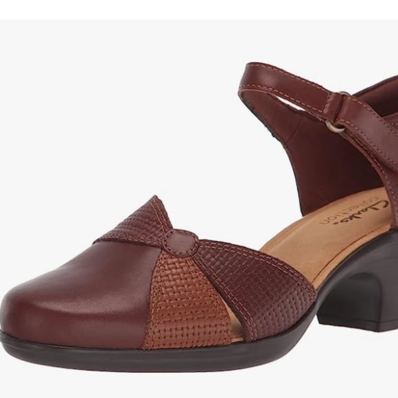 Clarks | Shoes | Clarks Emily Rae Womens Brown Leather Mary Janes Size ...